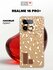 Силиконовый чехол на Realme 16 Pro+ / Реалми 16 Про+ с принтом Буква L в леопард...