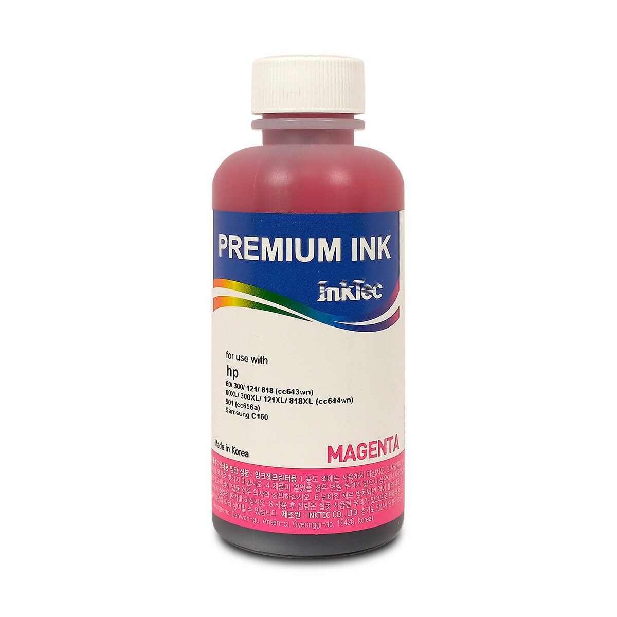 Чернила InkTec (H4060-100MM) для HP (121/901) CС643/CС656, 100 мл (Magenta)