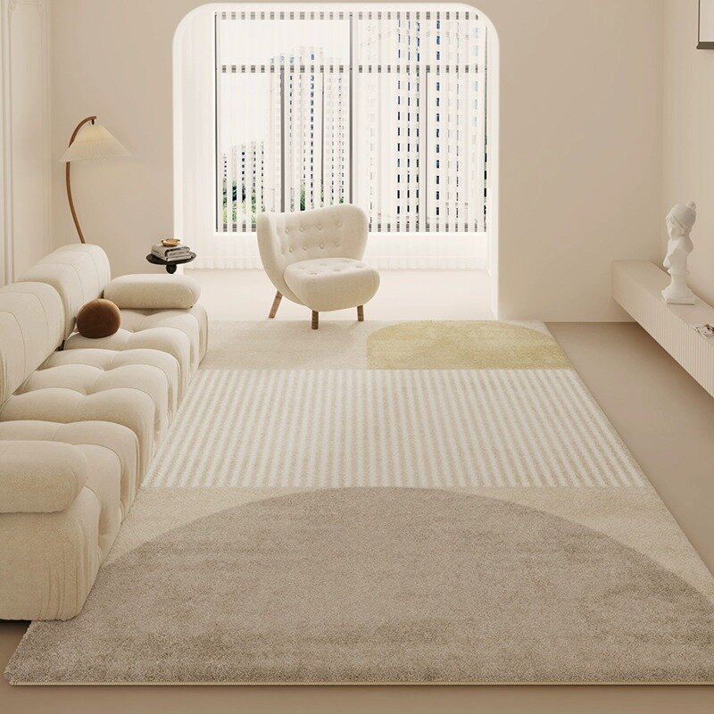 Современный минималистичный ковер из искусственного кашемира для гардеробной, спальни, большой площади, ковровое покрытие для гостиной, под диван и журнальный столик.