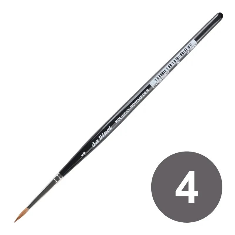Da Vinci Кисть для рисования Круглая №4, 1 шт.
