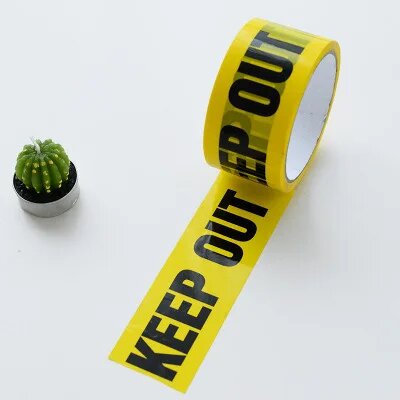 Предупреждающая клейкая лента 4,8 см x 25 м KEEP OUT