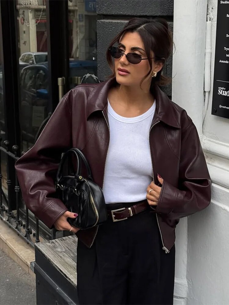 Куртка кожаная