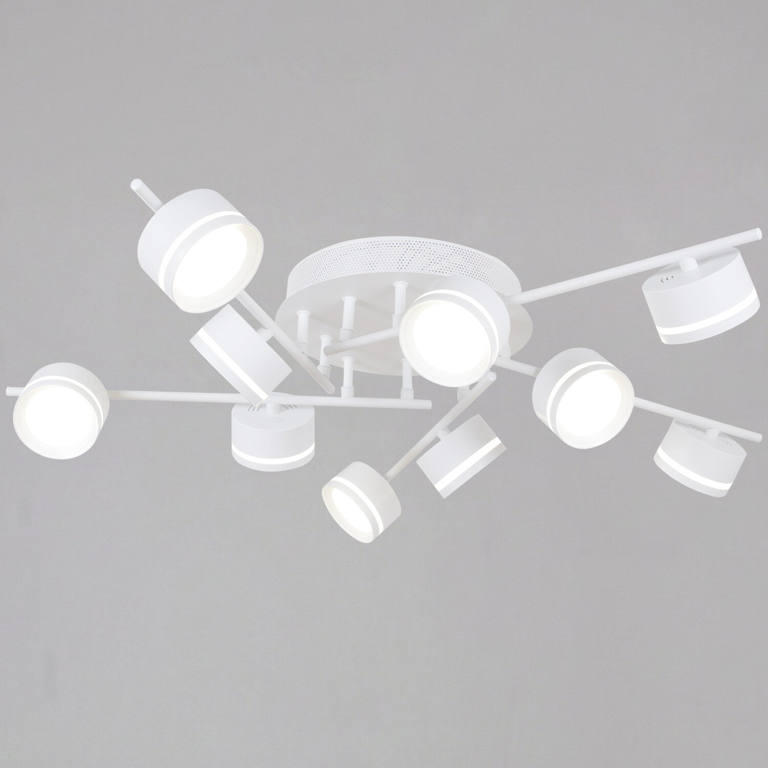 Люстра потолочная Reluce, Светильник для спальни, гостиной и зала, 90Вт, GX53, 10590-0.3-10 White