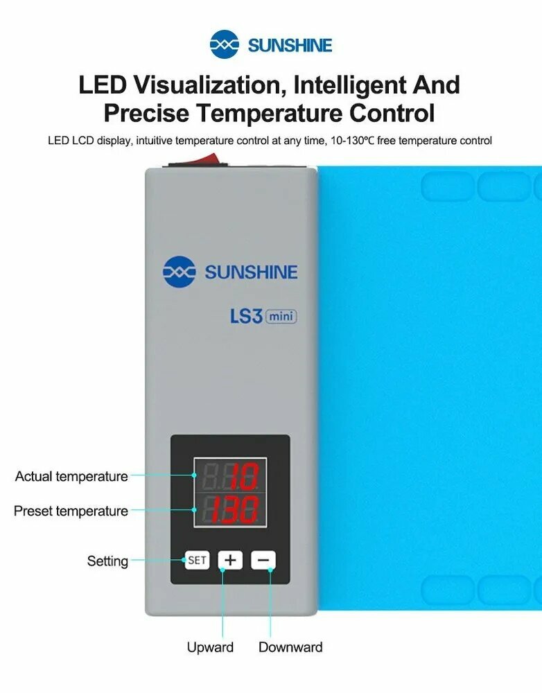 Термоковрик-сепаратор Sunshine LS3 Mini для снятия дисплеев и ЖК-экранов, нагревательный коврик для ремонта телефонов и планшетов