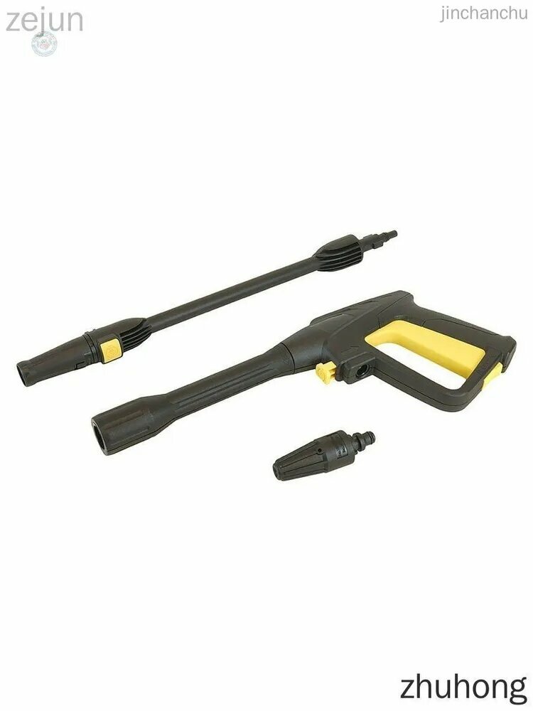 Пистолет для мойки высокого давления Hanskonner HPW92-1, комплект с регулируемой и турбо насадкой, 180 бар, для автомойки, окон, бассейна, садовой техники