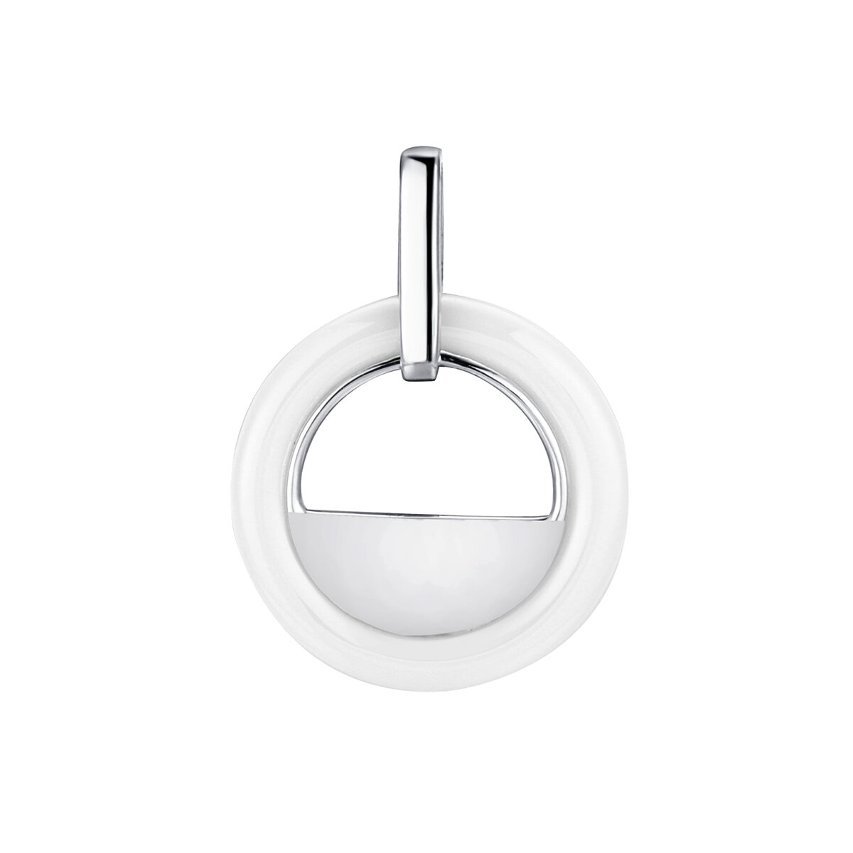 Подвеска, серебро, 925 проба, керамика