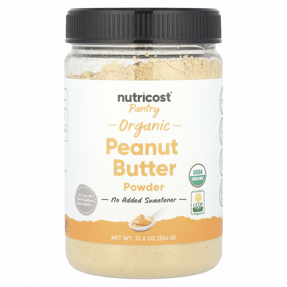 Nutricost, Pantry, порошок из органической арахисовой пасты, 354 г (12,6 унции)