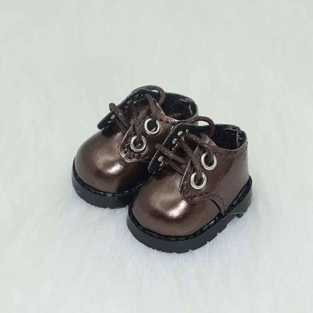Кожаные ботинки для 17см кукол лабубу: обувь, спортивные аксессуары и DIY для кукол, без куклы