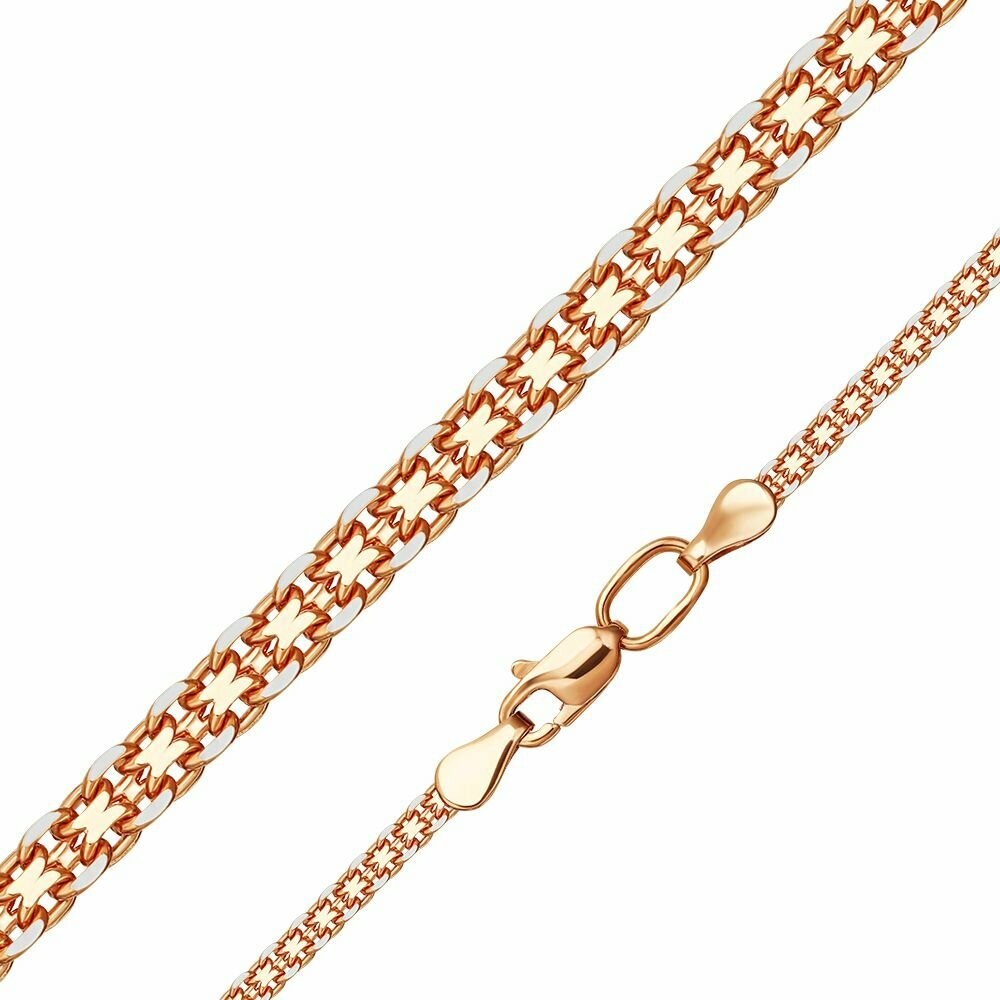 Цепь красное золото, 585 проба, родирование