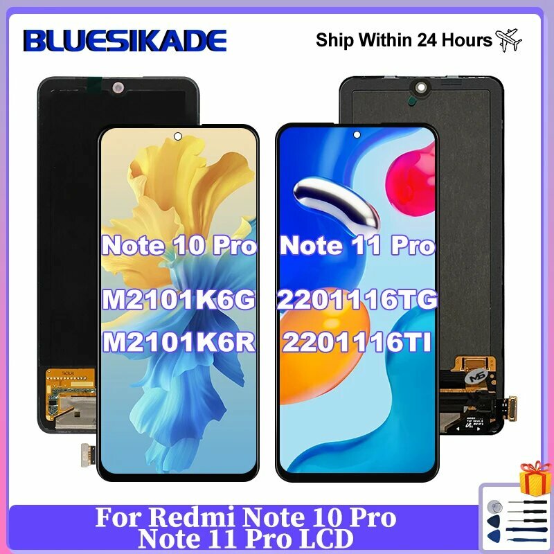 OLED-дисплей Для Redmi Note 10 Pro/11 Pro M2101K6G, Оригинальный Экран С 10Pro With Fram-OLED