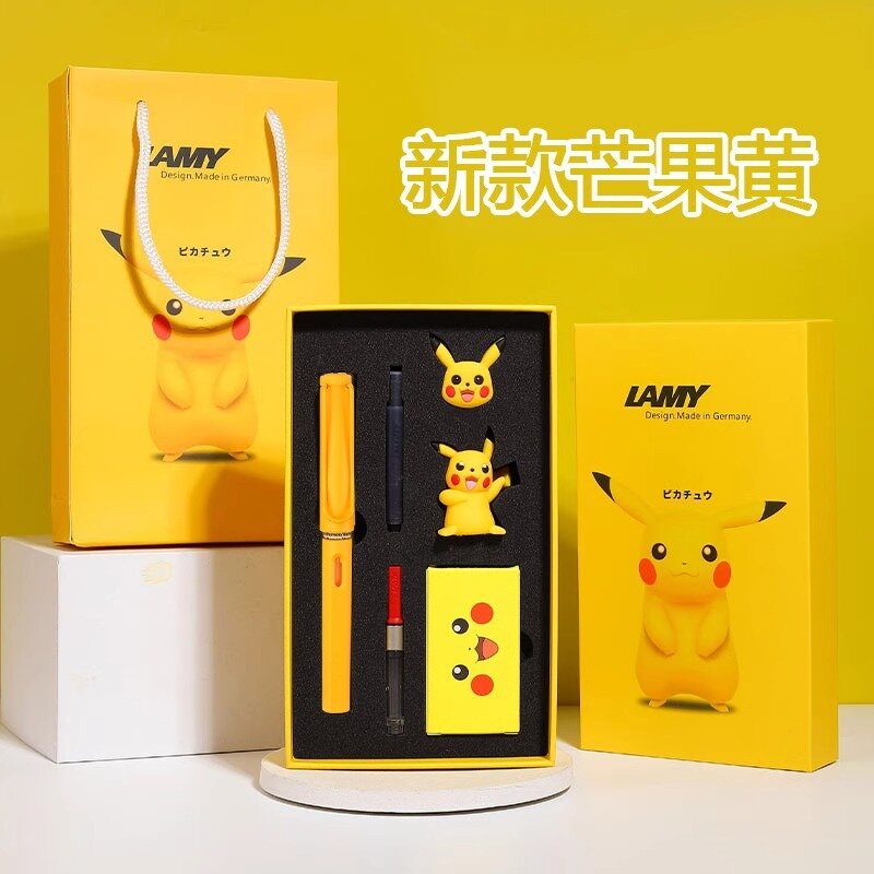 Немецкая перьевая ручка LAMY Hunter Pikachu в подарочной коробке, подарок для мужчин, женщин и студентов для практики письма, подарок на день рождения.