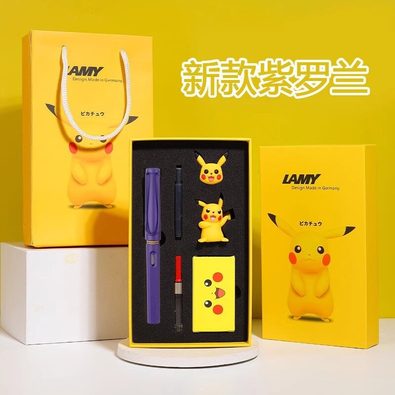 Немецкая перьевая ручка LAMY Hunter Pikachu в подарочной коробке, подарок для мужчин, женщин и студентов для практики письма, подарок на день рождения.