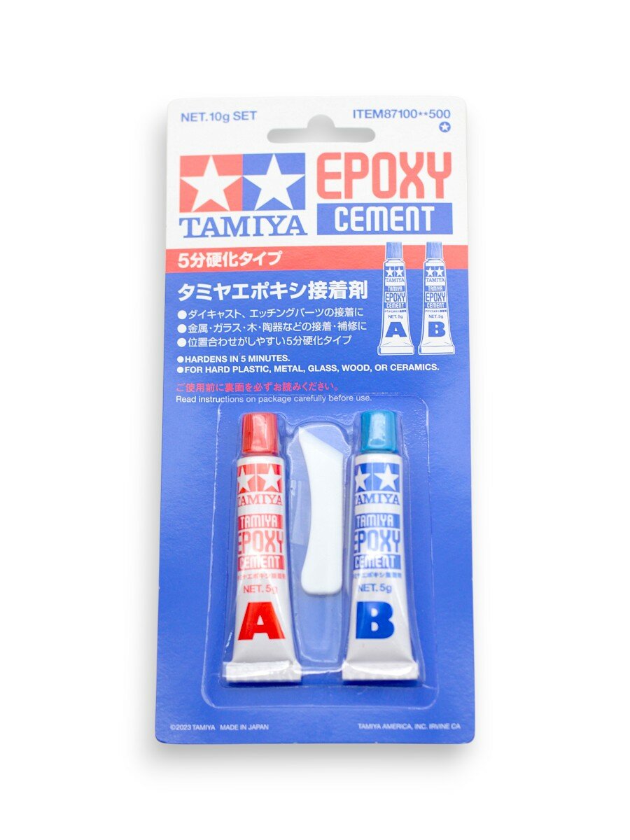 87100 Tamiya Клей эпоксидный двухкомпонентный, 10 г.