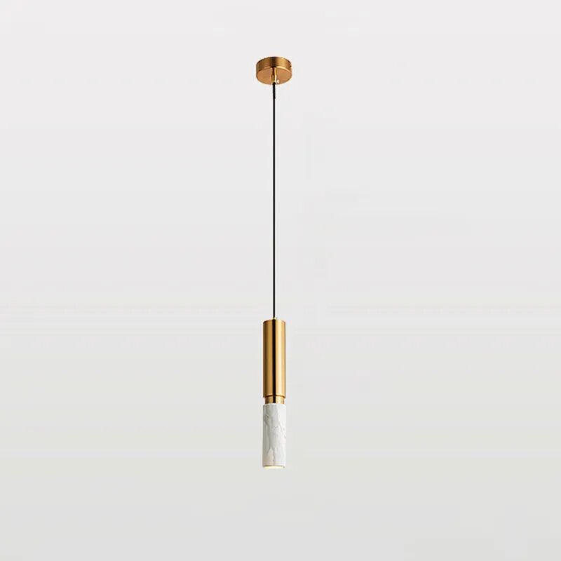 Люстра, LED, Арт-деко, натуральный камень, металл, золотой, белый, 3000К, 5 кв. м, 1 лампа — фото 1