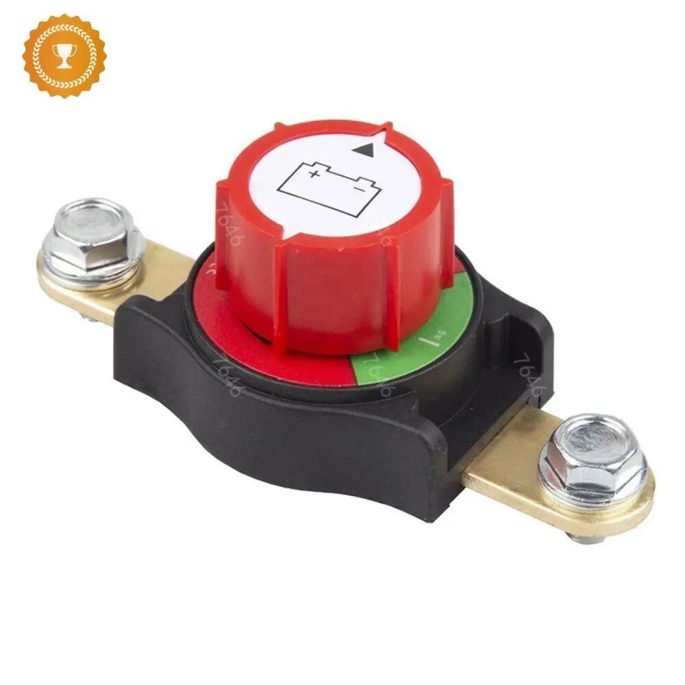 Выключатель массы аккумуляторной батареи, 12V-24V, красный, для грузовых и легковых автомобилей.