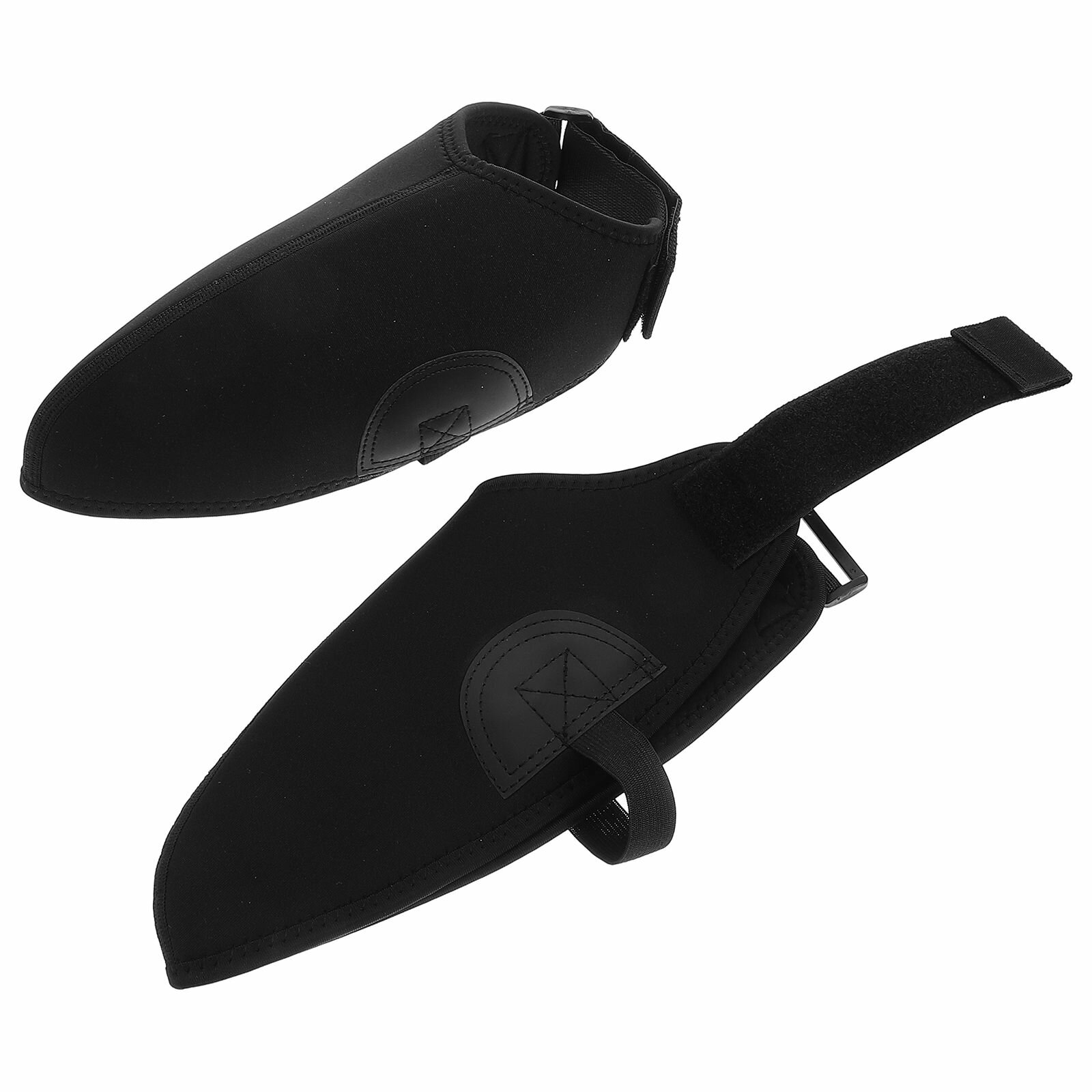 Черные утепленные чехлы для лыжных ботинок в пару