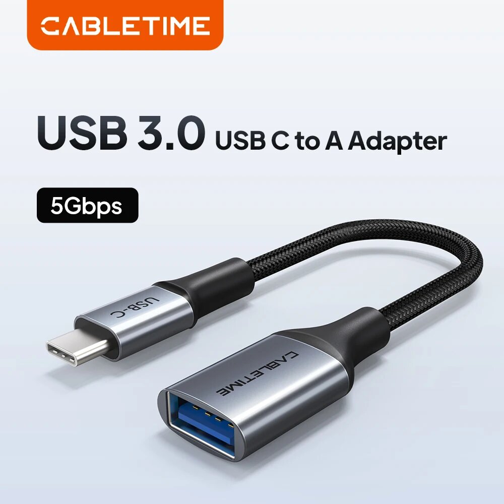 Адаптер USB C 3.2 to A 10Gbps CABLETIME — фото 1