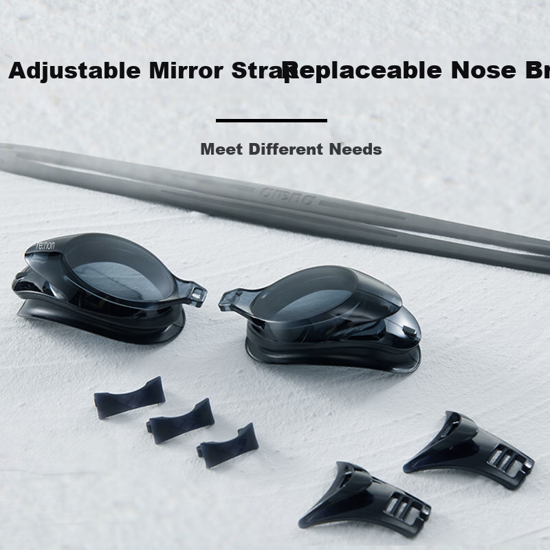 Arena Спортивные очки с антизапотеванием для бассейна, большие линзы, регулируемый мост, подходит для взрослых