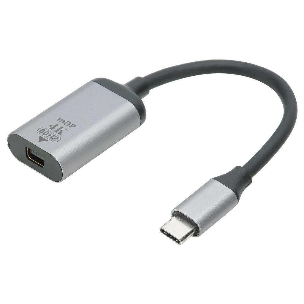 Кабель-переходник, USB C /Mini DisplayPort, для аудио, видео, интерфейсный, позолоченные разъемы
