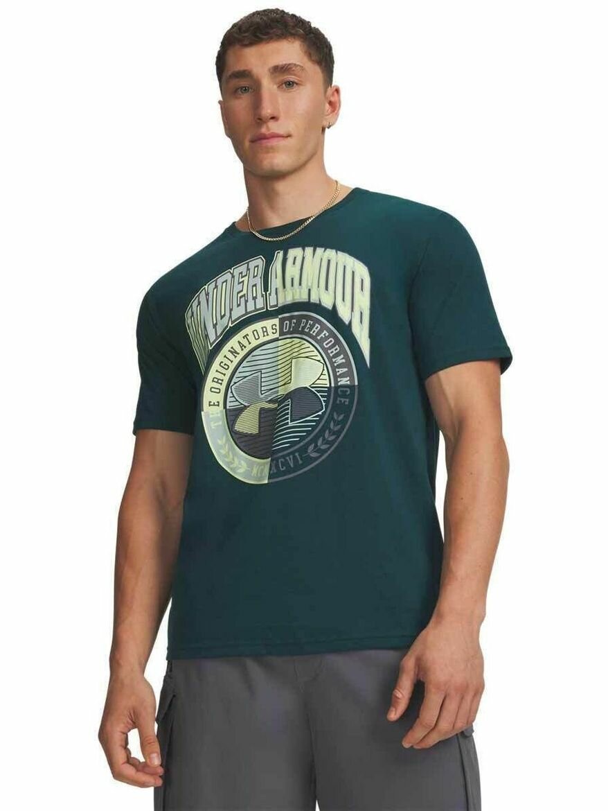 Футболка спортивная UA M VARSITY CREST SS
