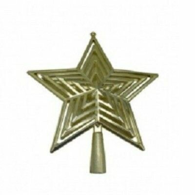 Наконечник для елки Зимнее волшебство звезда, размер 21 см, цвет золотой