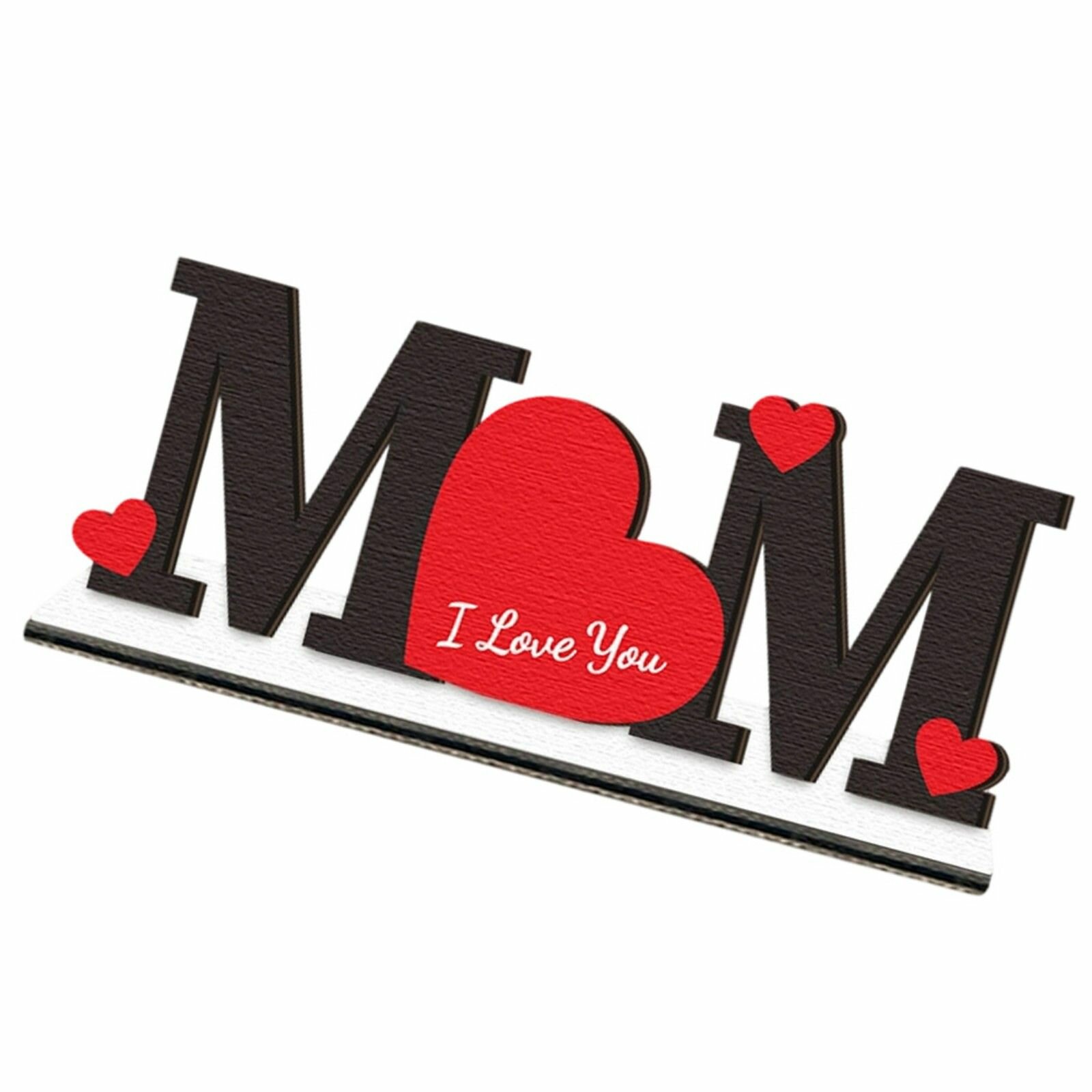 Деревянные таблички с надписью "Счастливый день матери" являются центральными элементами праздничного оформления дома