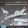 Сборная модель самолета Top Toy Сверхзвуковой Конкорд 1/168 Металлическая модель...