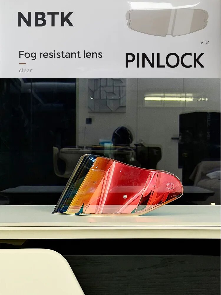 Запчасти для мотошлема Красный визор, размер: Универсальный, материал поликарбонат