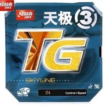 DHS Skyline TG 3 NEO Накладка для ракетки гладкая 2.2mm 1 шт. Желтый, красный, лазурный