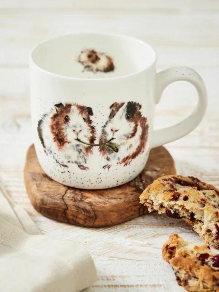 Кружка Royal Worcester "Lettuce Be Friends - Guinea Pig", костяной фарфор, 310мл