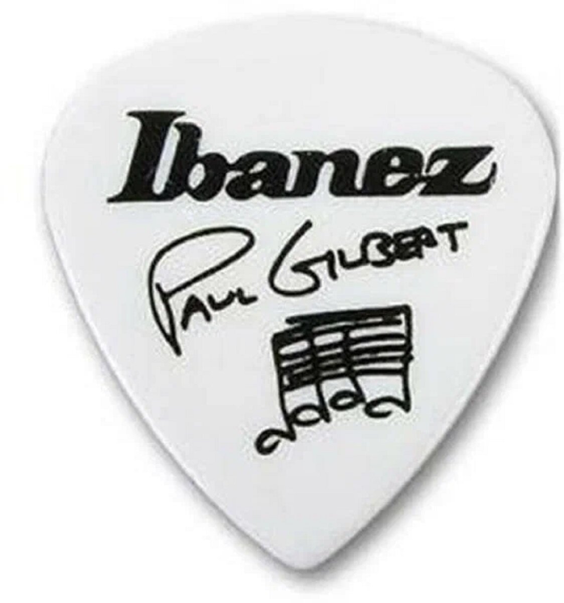 Ibanez 1000PGWH Paul Gilbert Pick медиатор, 1 шт, цвет белый