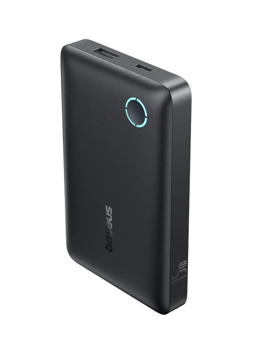 Внешний аккумулятор Baseus EnerFill FP11 Fast Charging 10000mAh 15W(Кабель USB-C-USB-C 60W 30см)(P1008210C123-00)Черный