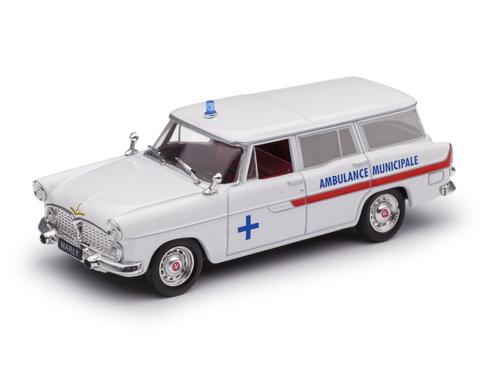 Модель коллекционная ATLAS Simca marly ambulance municipale white