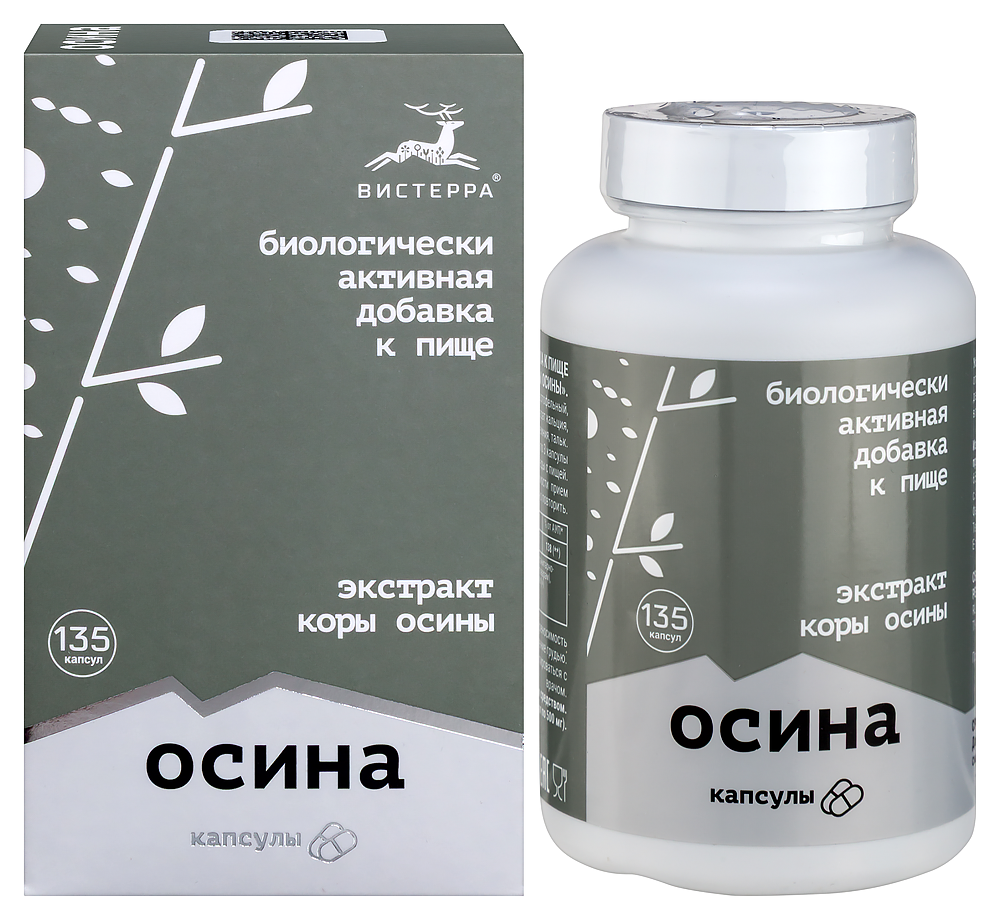Вистерра экстракт коры осины N135 капс массой 0,5Г