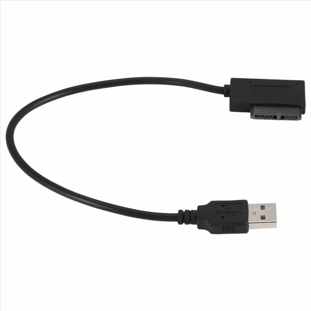USB-адаптер для ПК 6P + 7P CD DVD Rom в USB 2,0 конвертер Тонкий Сата 13-контактный кабель привода ноутбука
