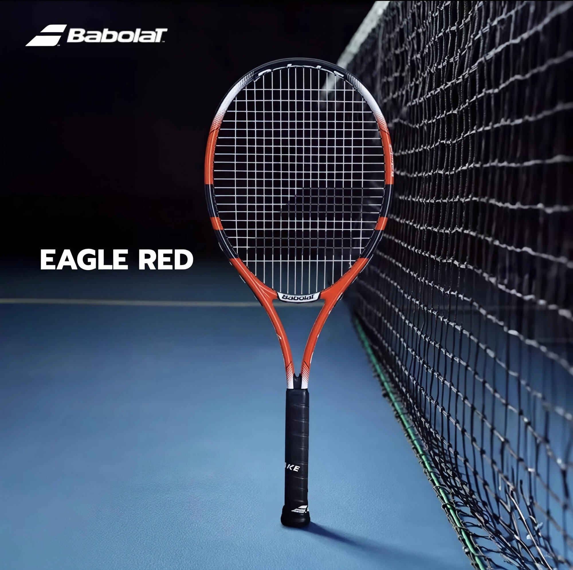 Теннисная ракетка Babolat Eagle Red ( рукоятка 2) — лёгкая модель для начинающих, с уже натянутыми струнами