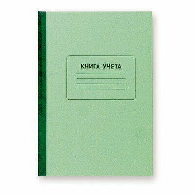 Книга учета амбарная в линейку 96л. обл. плотн. картон г/б, 14720