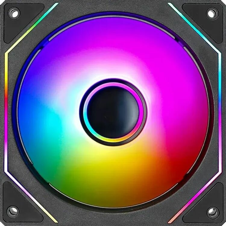 Корпусный вентилятор FORMULA Вентилятор для корпуса Floe Se 12 ARGB 120х120x25 черный 4-pin (FLOE SE 12BK ARPW) Ret