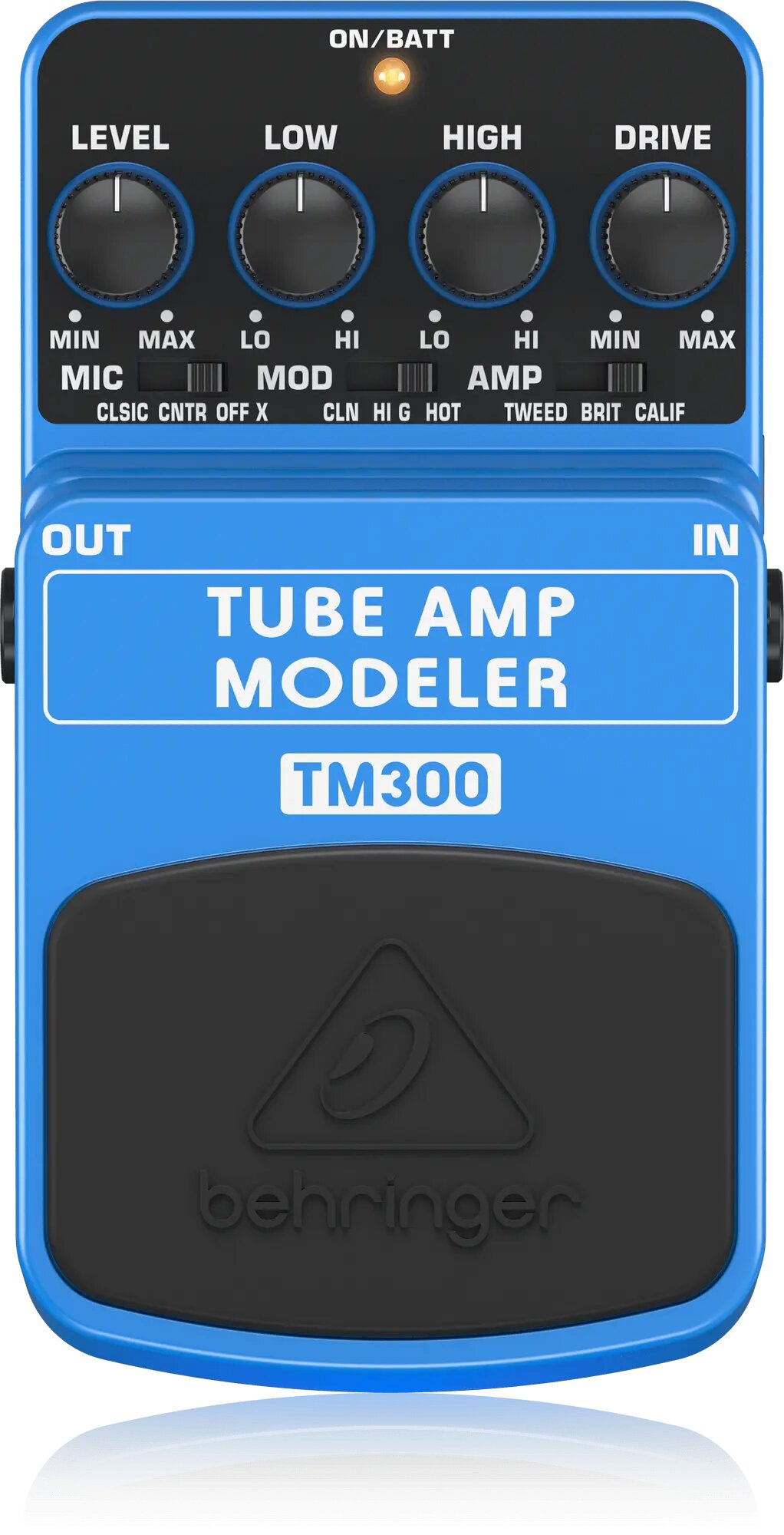 Педаль эффектов Behringer TM300 Tube Amp Modeler, эмуляция лампового усилителя и кабинета