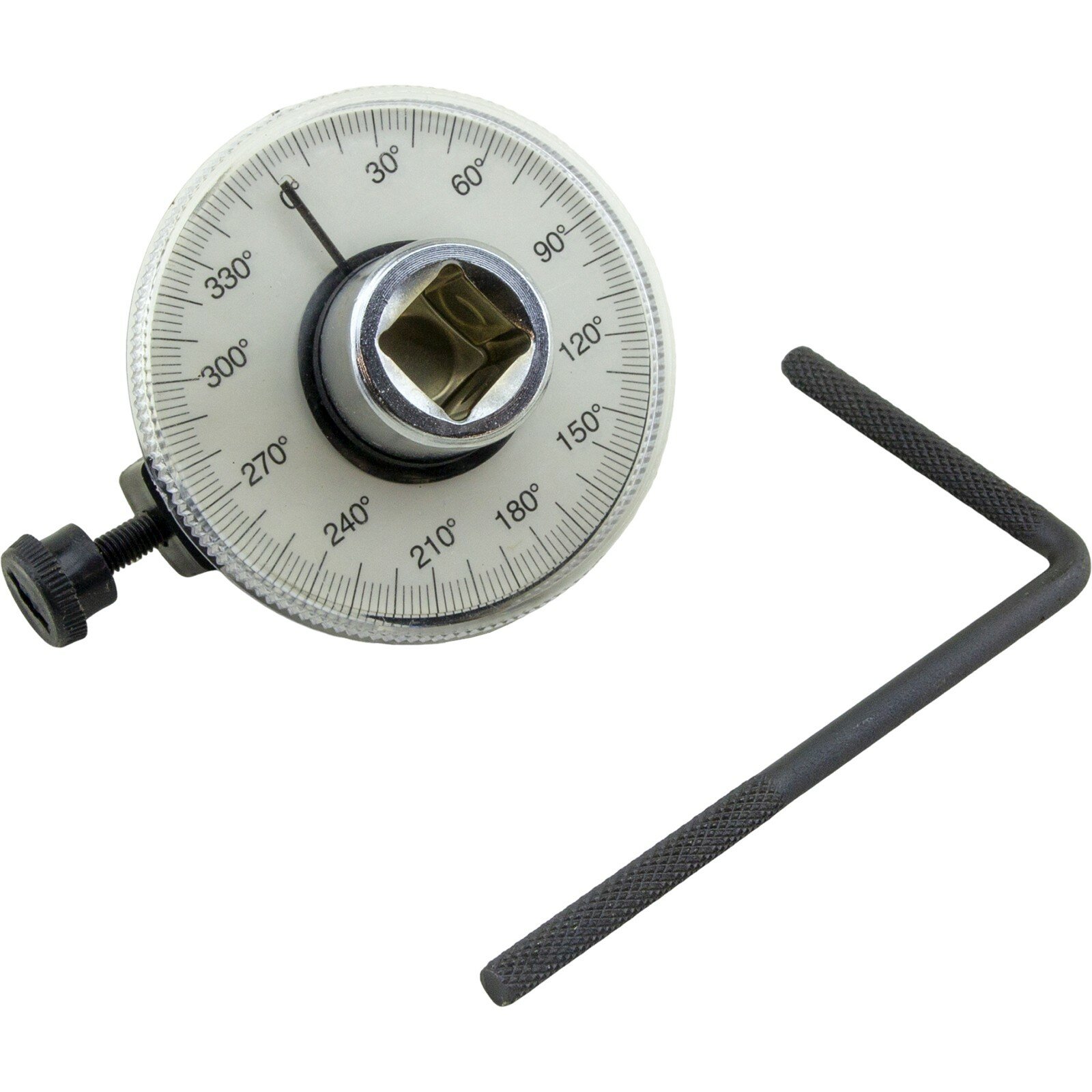 LG-13915 Шкала доворотная 1/2" (0-360°, цена деления 2°, L-образный стержень 52х100мм) LG-13915 LIGE