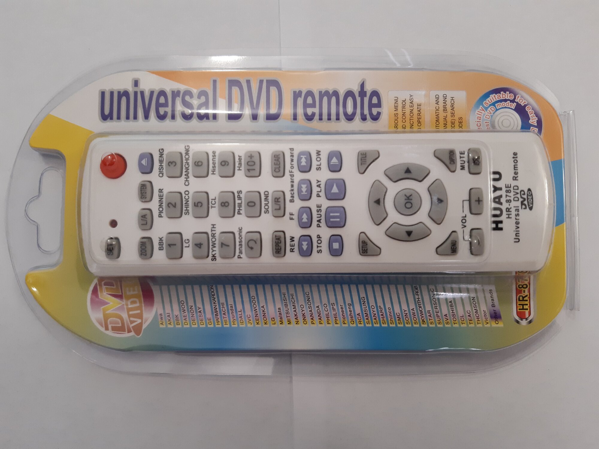 ПДУ HUAYU Universal HR-878E DVD