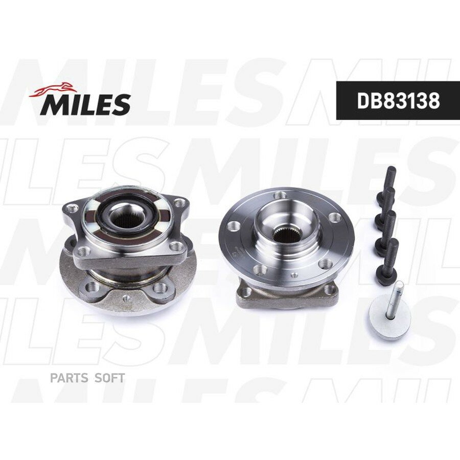 MILES DB83138 Ступица с подшипником задняя +ABS, VOLVO S60/V70/XC70 01- .