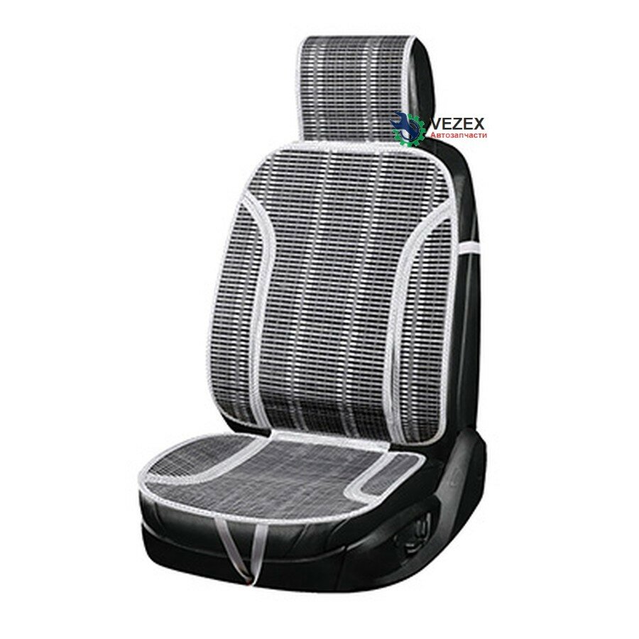 SKYWAY S01302030 S01302030 Накидка сиденья бамбук Summer-05 с поддержкой спины серый, SKYWAY