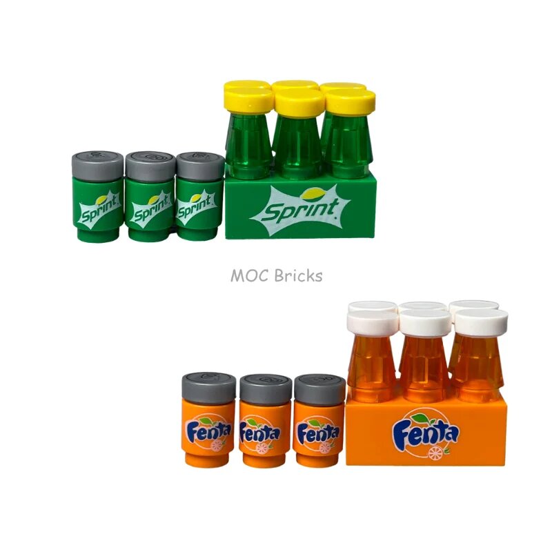 MOC BRICKS Бутылка Sprite C-4