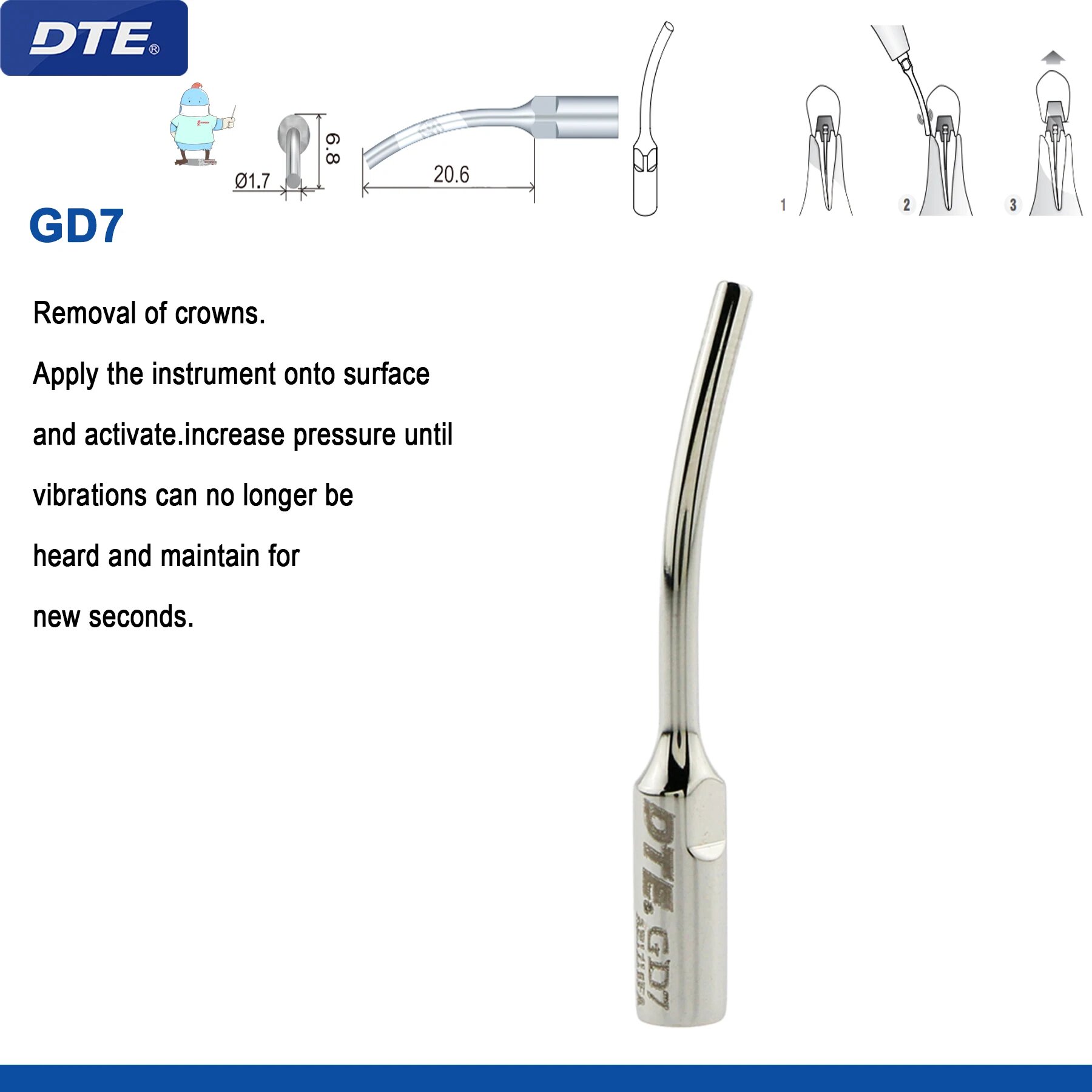 Стоматологический ультразвуковой скалер Woodpecker G1 GD7
