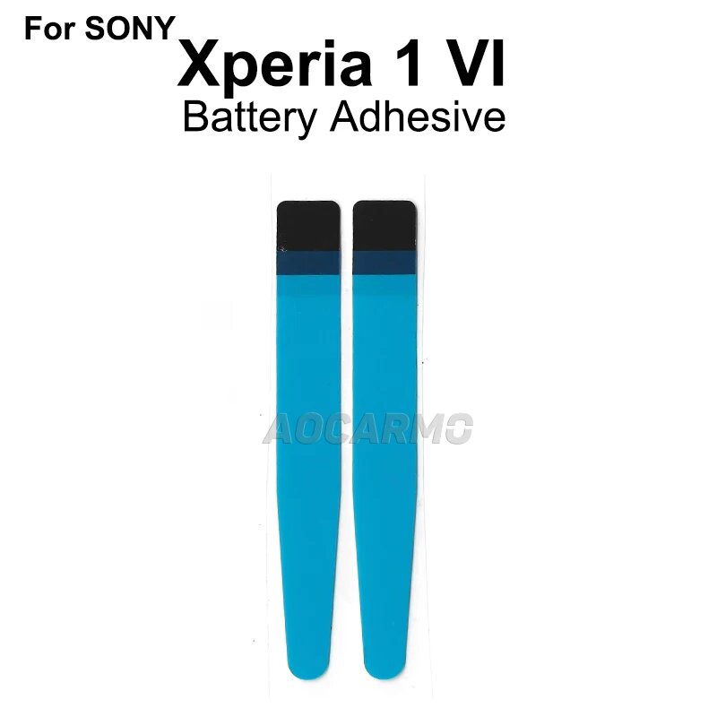 Aocarmo для Sony Xperia 1 VI XQ-EC54 XQ-EC72: клейкая лента для фронтального Синий, Battery Adhesive