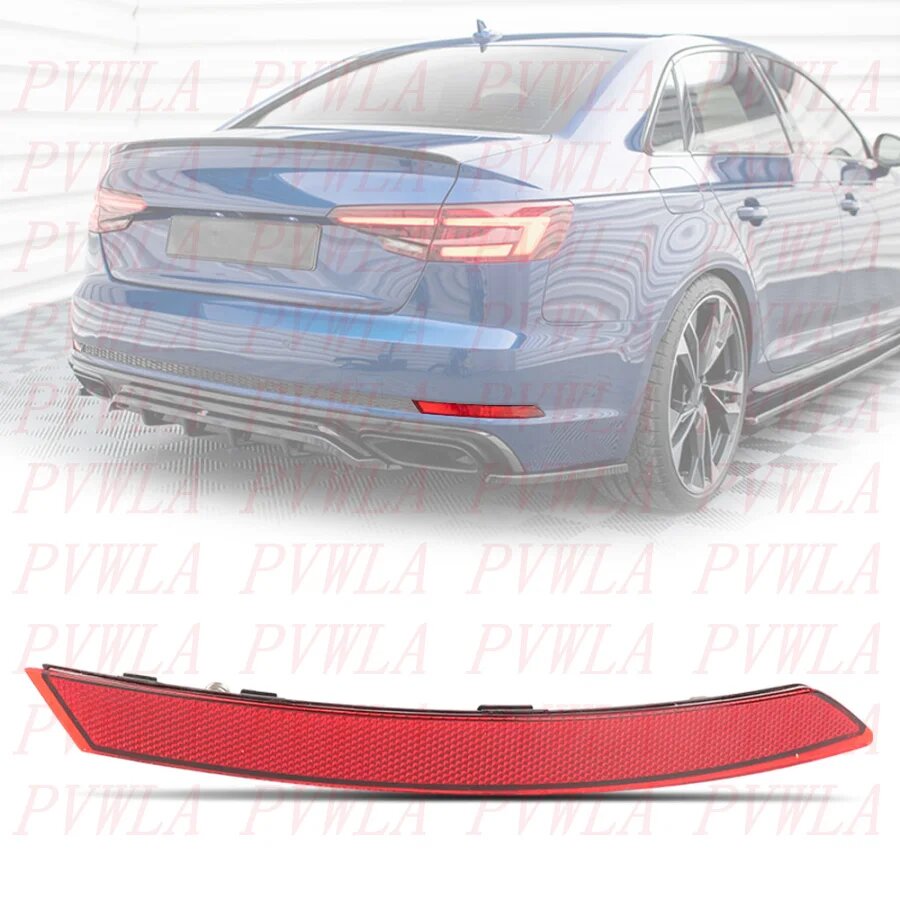 Отражатель бампера Audi A4 B9 S-line, правый, 1 pc