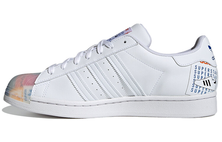 Кеды adidas Superstar, размер 42 2/3 EU, оранжевый, белый