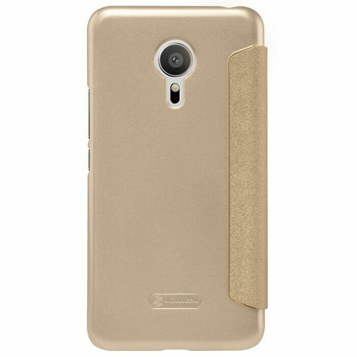 Чехол книжка Nillkin Sparkle для Meizu Pro 5, золотой