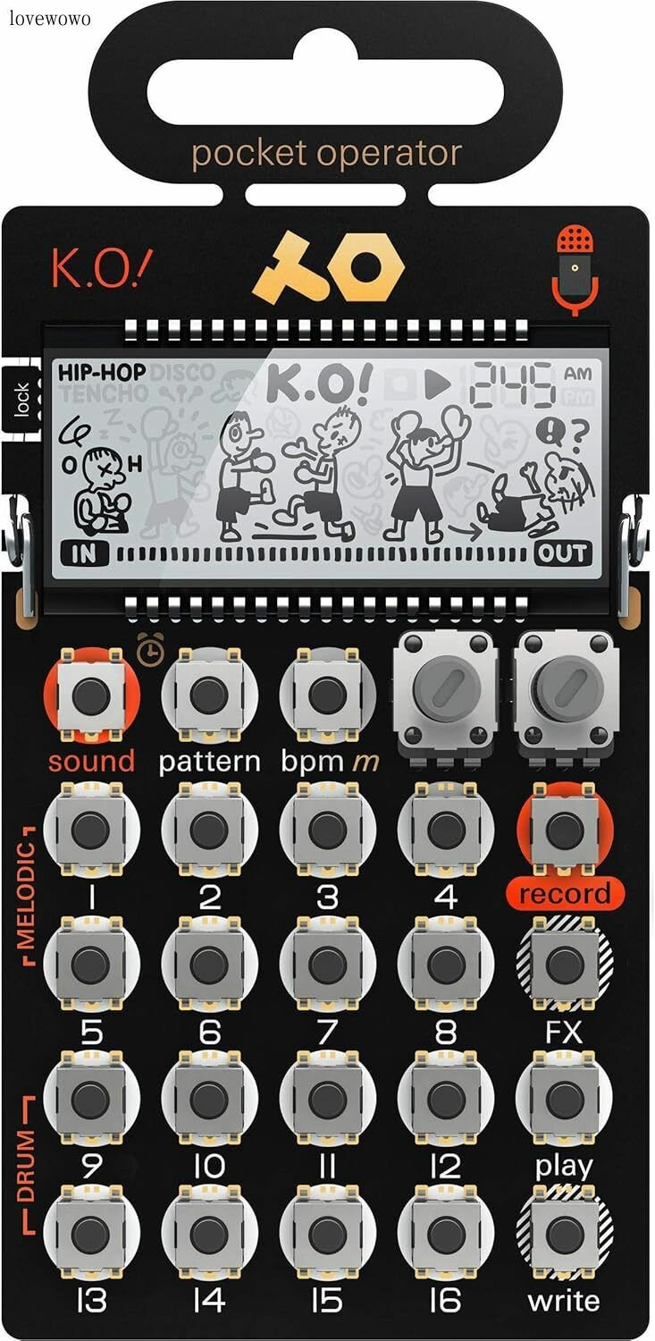 Teenage engineering Карманный синтезатор PO-33 K. O, Портативный секвенсор образцов